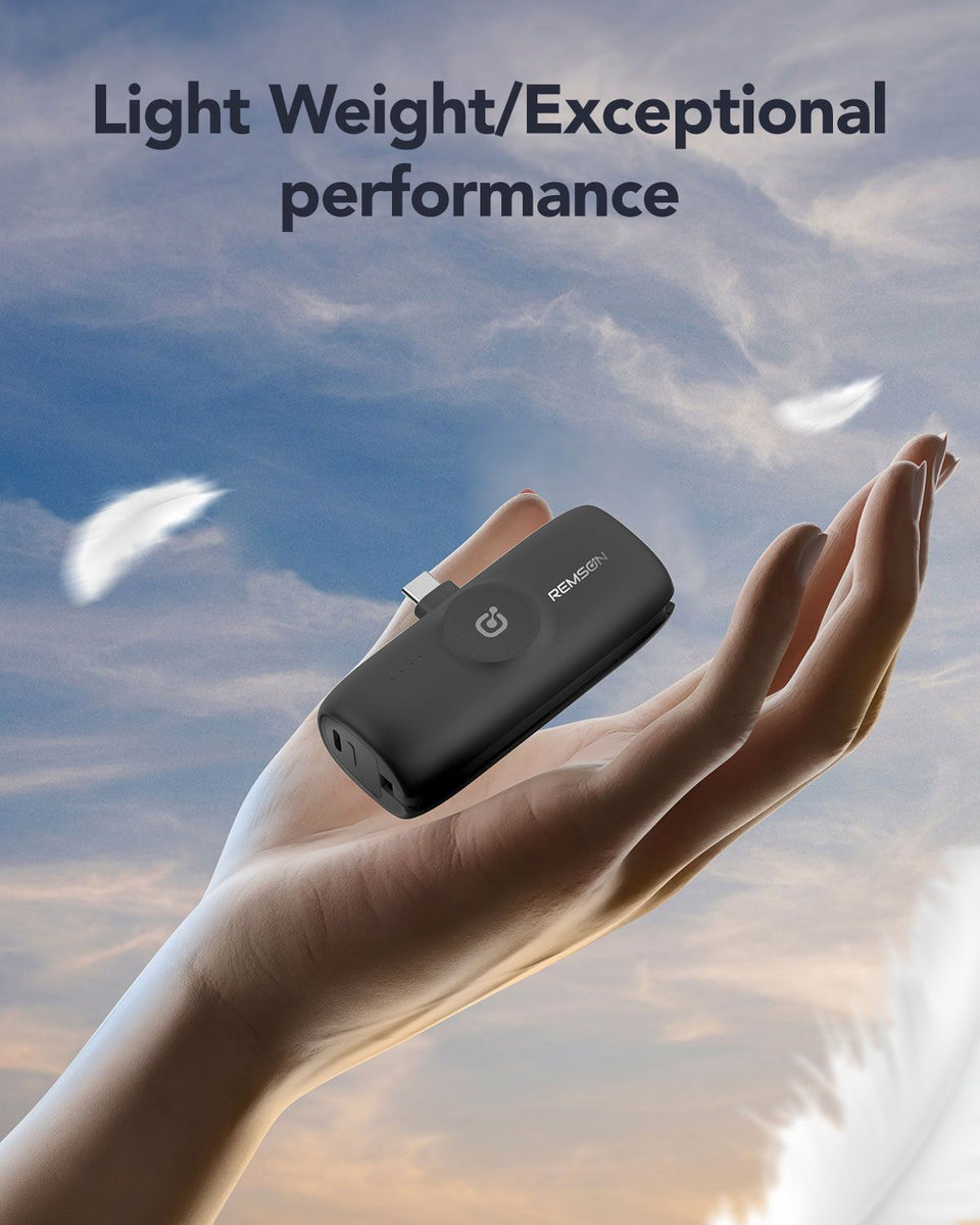 Remson Revo Charge 5000 mAh Nano Power Bank Wireless Charger Dual ...